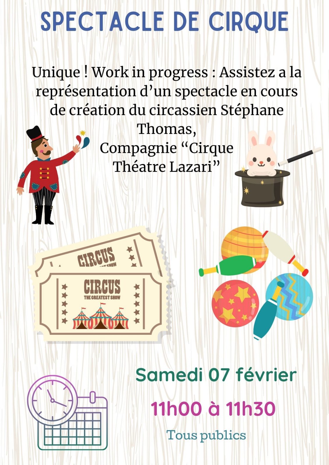 Spectacle de cirque de Stéphane Thomas de la compagnie "Cirque Théâtre ...